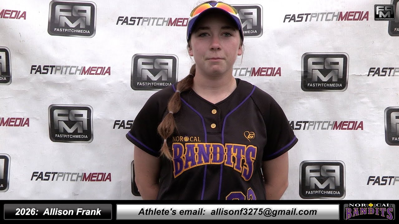 2026 Allison Frank 4.39 GPA - First and Third Base Softball Recruiting ...