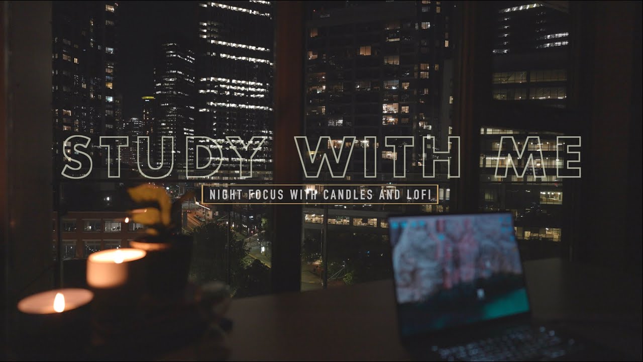 STUDY WITH ME [Night Study Session] 🌃 / 4K / calm jazz lofi / Night ...