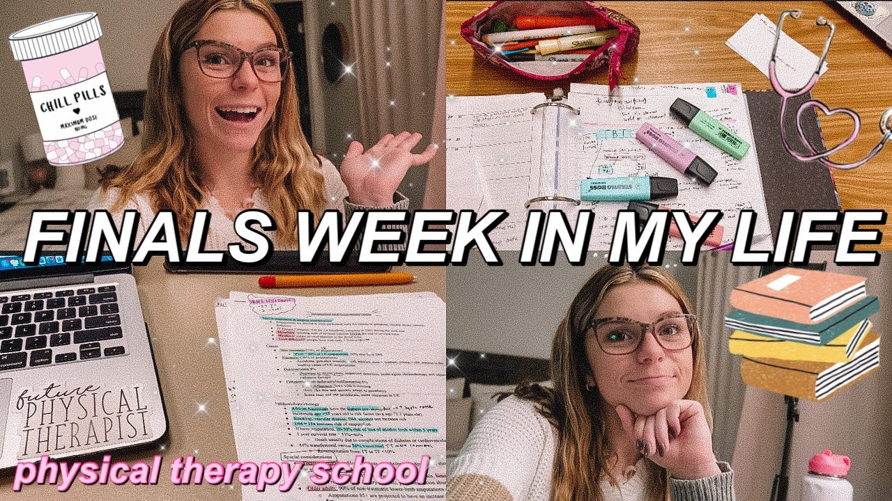 physical therapy school finals week in my life | doctor of physical ...