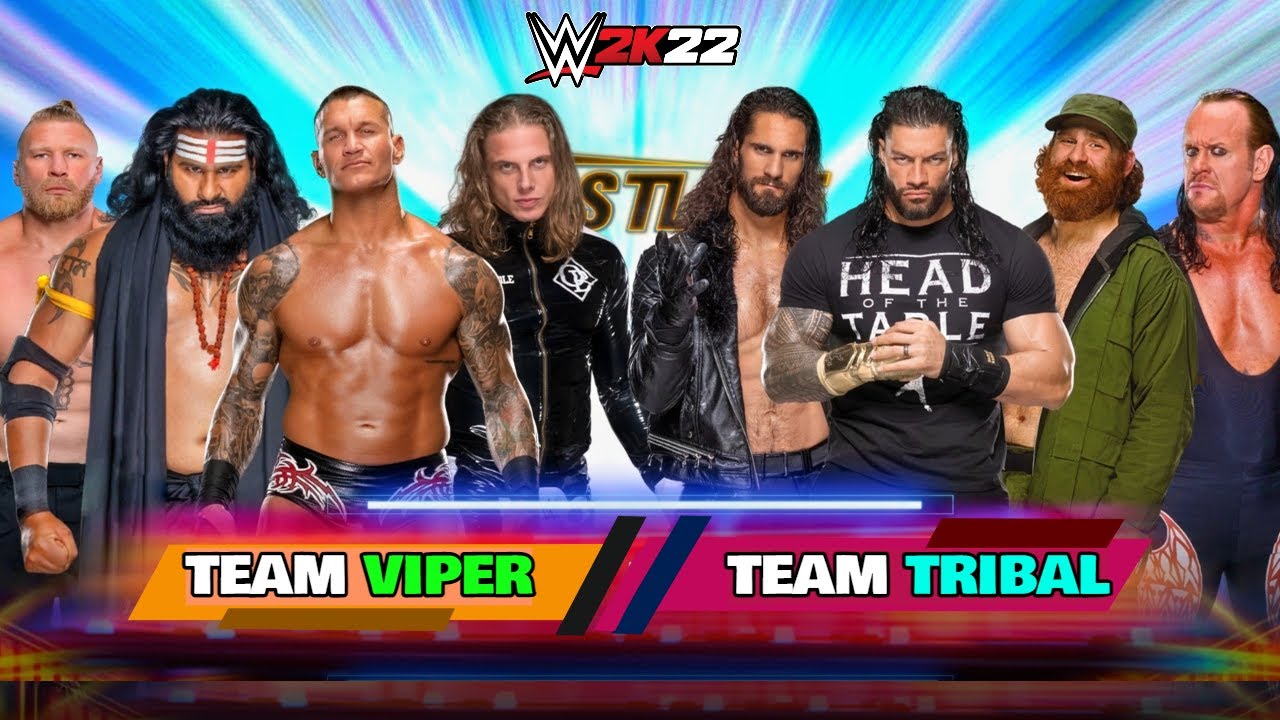 WWE 2K22 'Team Viper Vs Team Tribal Chief' Gameplay - WWE 2K22 Live ...