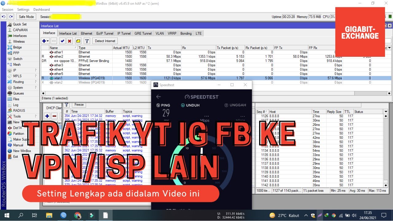 Cara Membelokkan Traffik Youtube Facebook Instagram DLL ke ISP 1 ISP2 ...