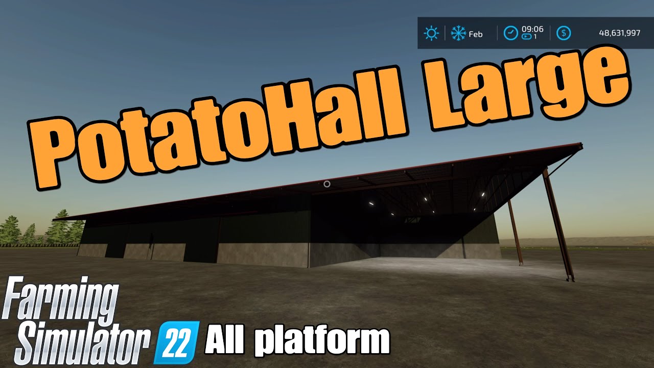 PotatoHall Large / FS22 mod for all platforms - YouTube