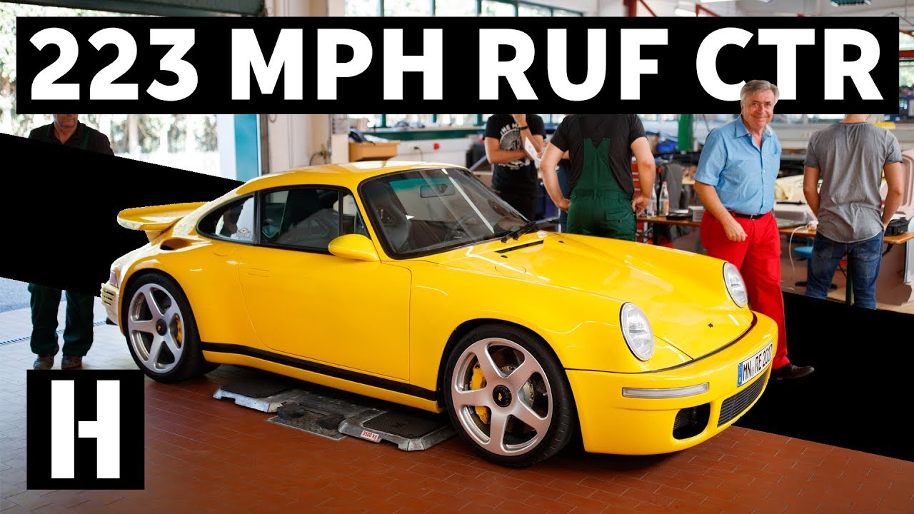Smashing Rev Limiter in a 223 MPH RUF CTR! - YouTube