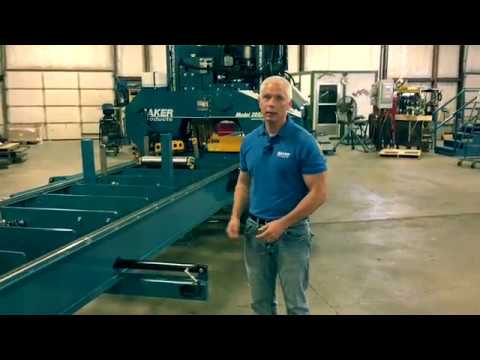Baker 3665D Portable Band Sawmill Walk Around - YouTube