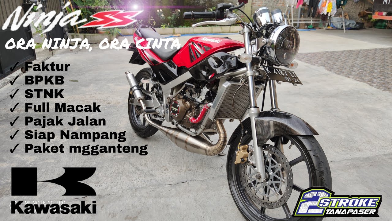 KAWASAKI NINJA SS MERAH CALON HEDON MASA DEPAN SIAP NAMPANG DI JALAN ...