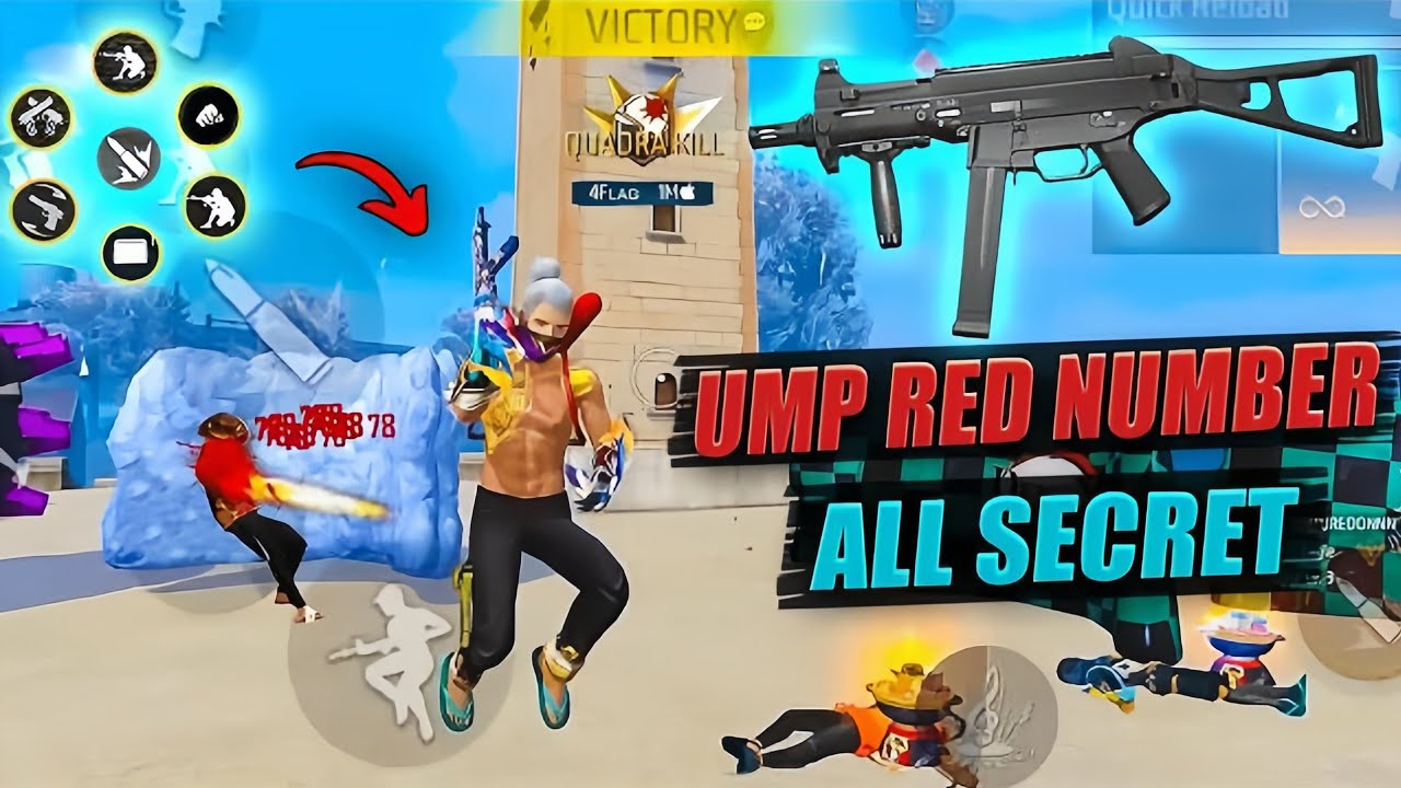 UMP 1v4 Clutch Secret Tips & Tricks || UMP Red Number Secret #ump # ...