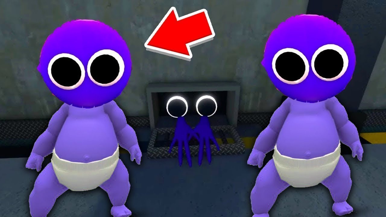 Baby BECOMES RAINBOW FRIENDS PURPLE 100 TIMES... (Who's Your Daddy ...