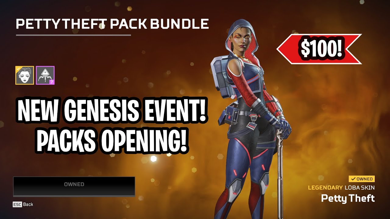 NEW LOBA SKIN + GENESIS EVENT + PACKS OPENING!! - New Apex Legends ...