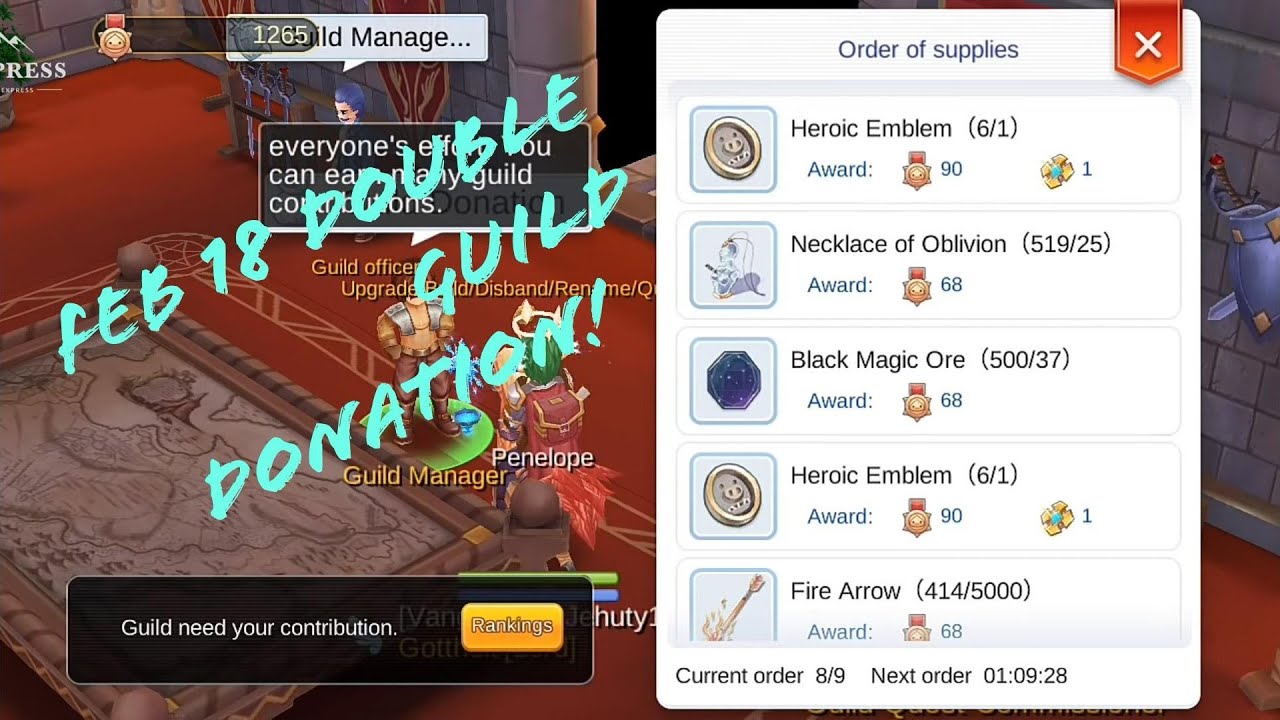 Ragnarok Online Mobile SEA - How to Maximize Guild Contribution X2 Event - YouTube
