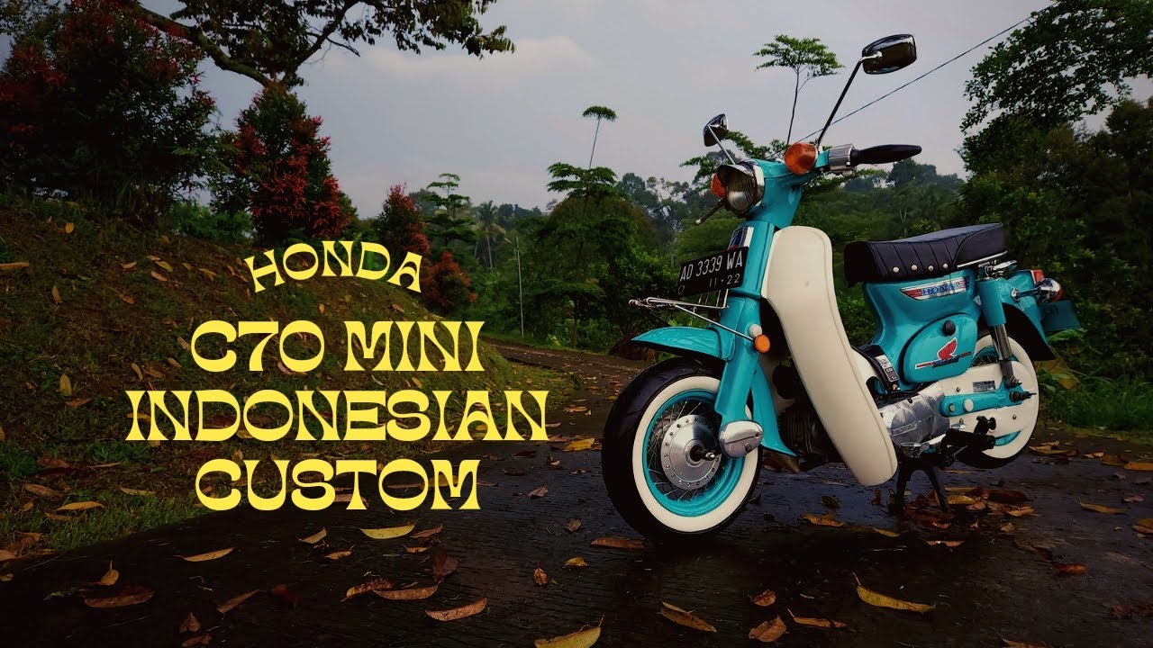 Honda C70 Mini Custom - YouTube