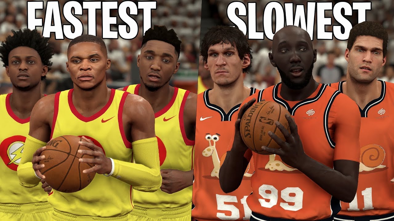 Fastest vs Slowest Players In NBA 2K20! - YouTube