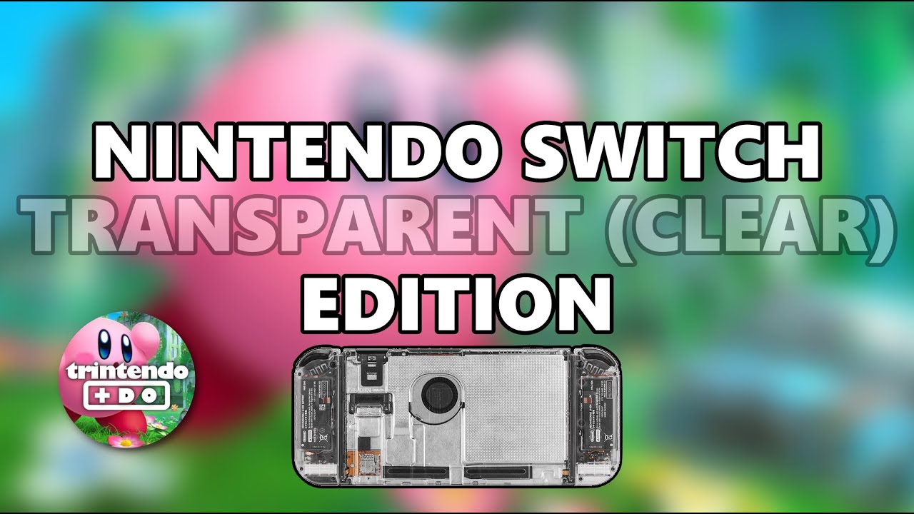 Nintendo Switch Transparent (Clear) Edition 2022 / Kirby and the ...
