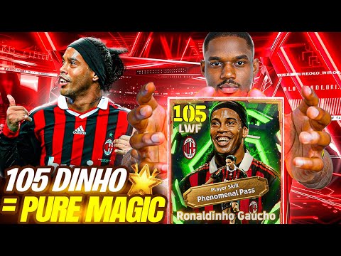 Prof BOF Reviews FREE 105 RONALDINHO-Phenomenal Pass + Magical Dtibbling🤯DINHO IS INSANE