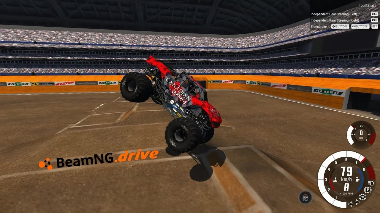 BeamNG.drive | Canadian Carnage Monster Truck - YouTube