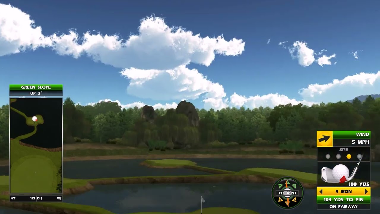 Golden Tee Great Shot on Champ '99! - YouTube