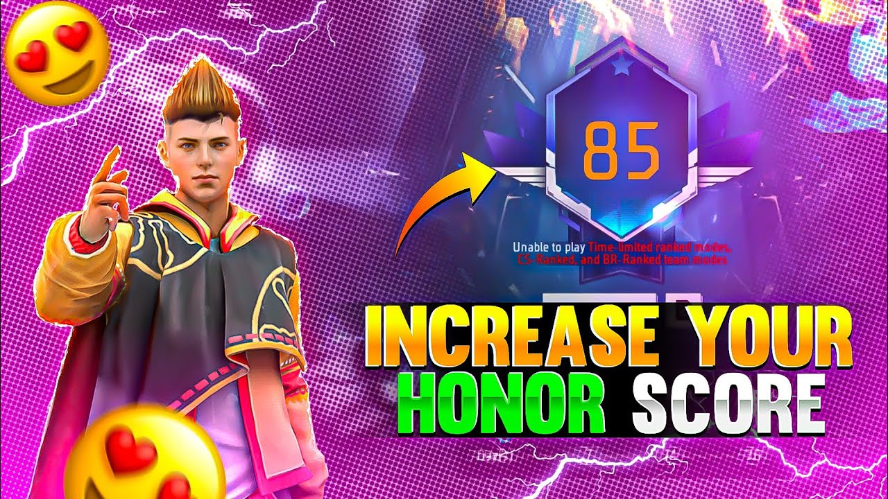 How To Increase Honor Score In Free Fire { Honor Score Kaise Badhaye ...