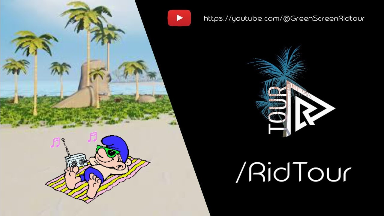 Smurfs relaxing on the beach_01_Purple Screen_RidTour - YouTube