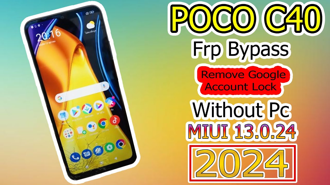 POCO C40 Frp Bypass Android 11 Without PC New Security-บายพาส Google ...