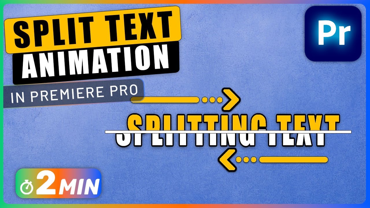 How to Create SPLITTING Text Animation in Premiere Pro - YouTube