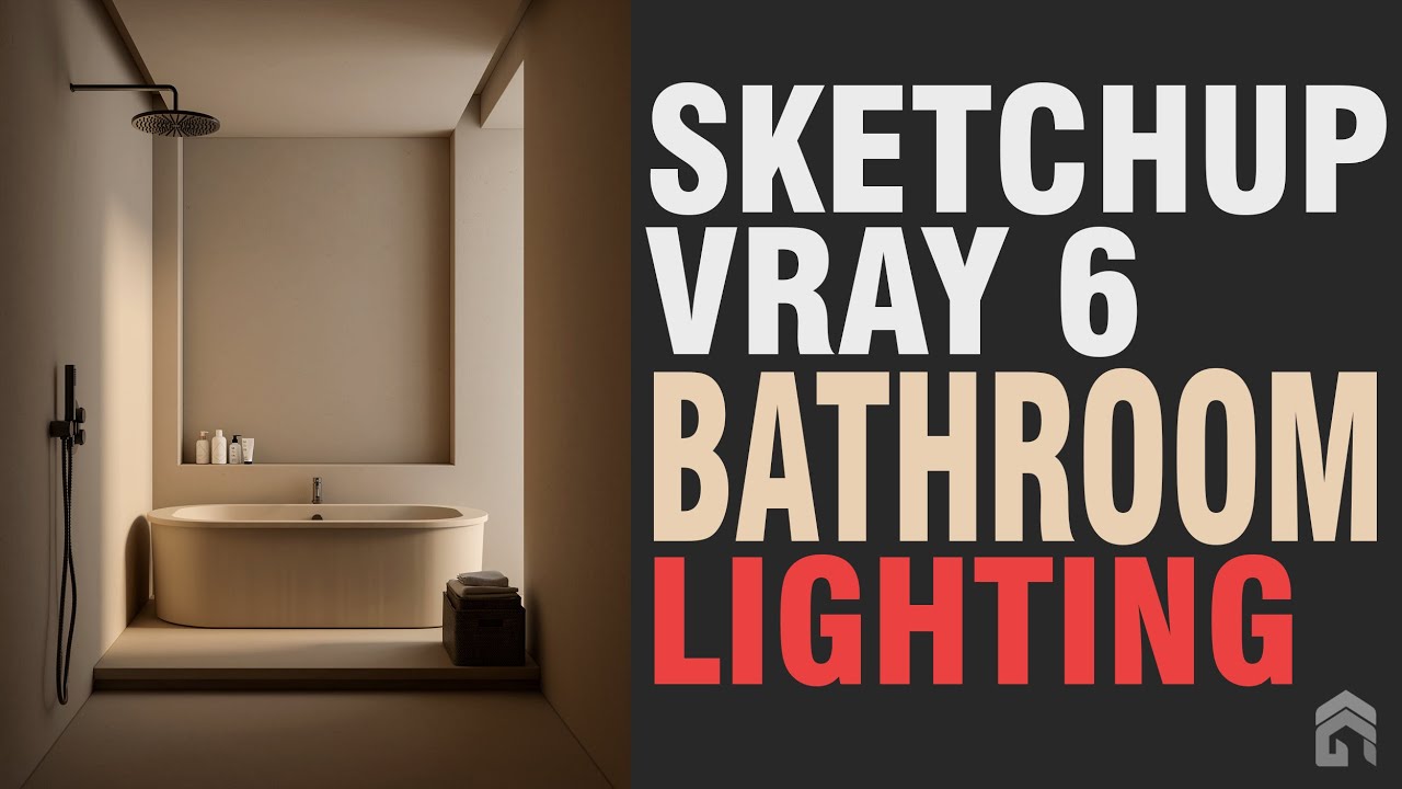 Sketchup Vray 6 Bathroom Lighting Tutorial - YouTube