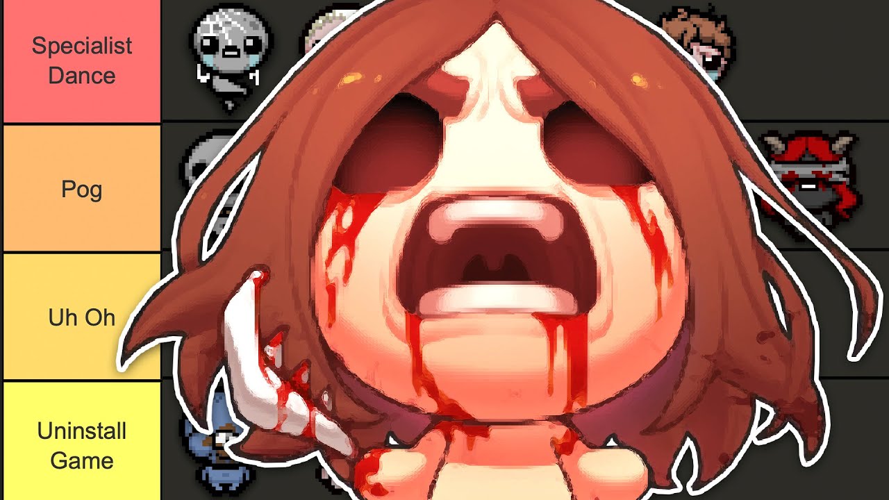 I Ranked Every Single Character In The Binding Of Isaac - YouTube