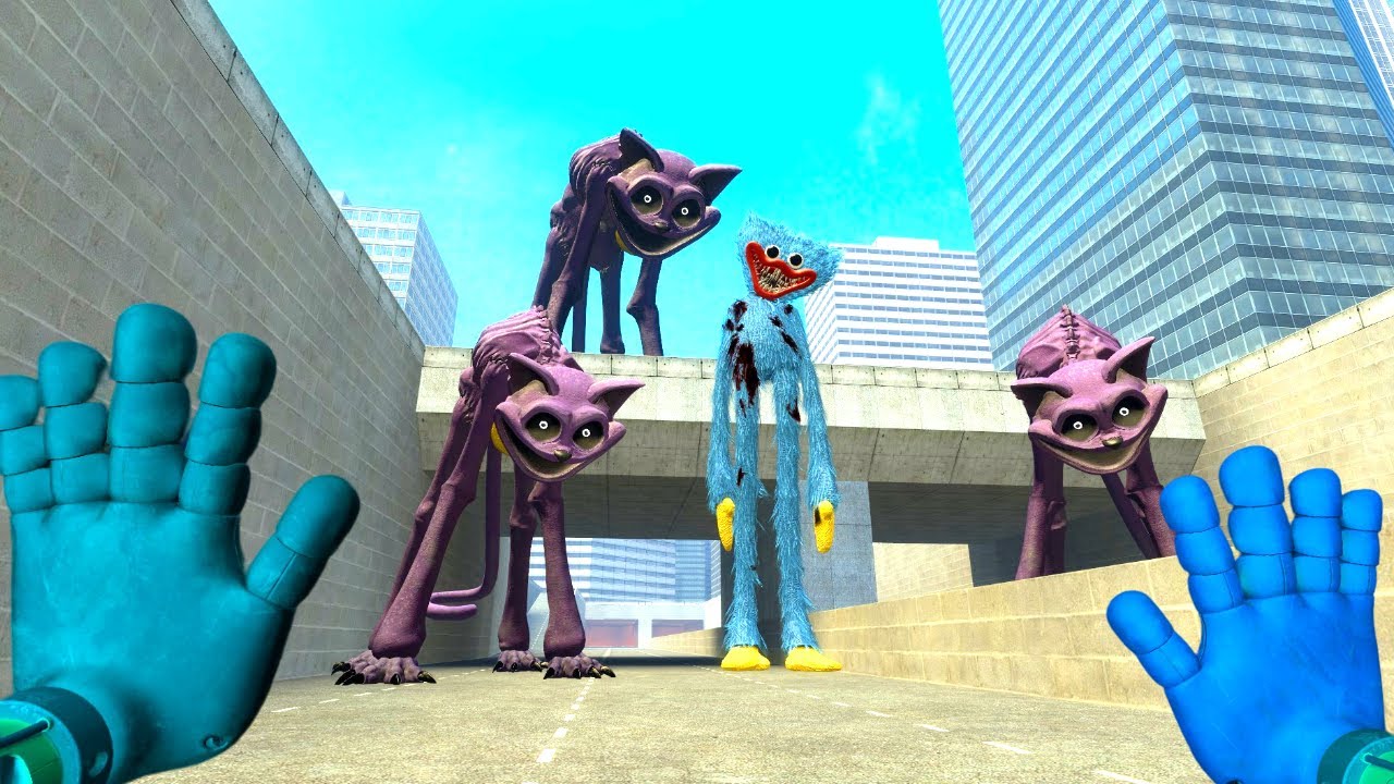 HUGGY WUGGY AND CATNAP ARE CHASING ME AND MY ARMY THROUGH THE CITY AND ...