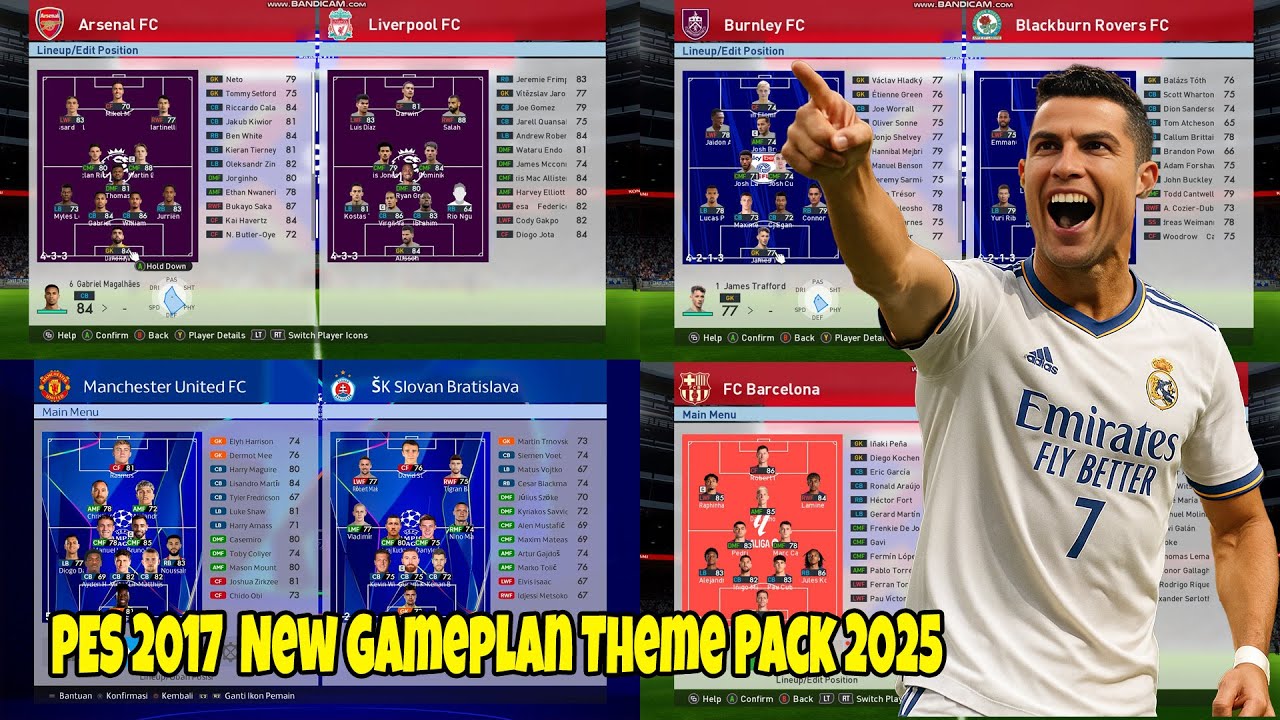 PES 2017 🔥 New Gameplan Theme Pack 2025 - YouTube