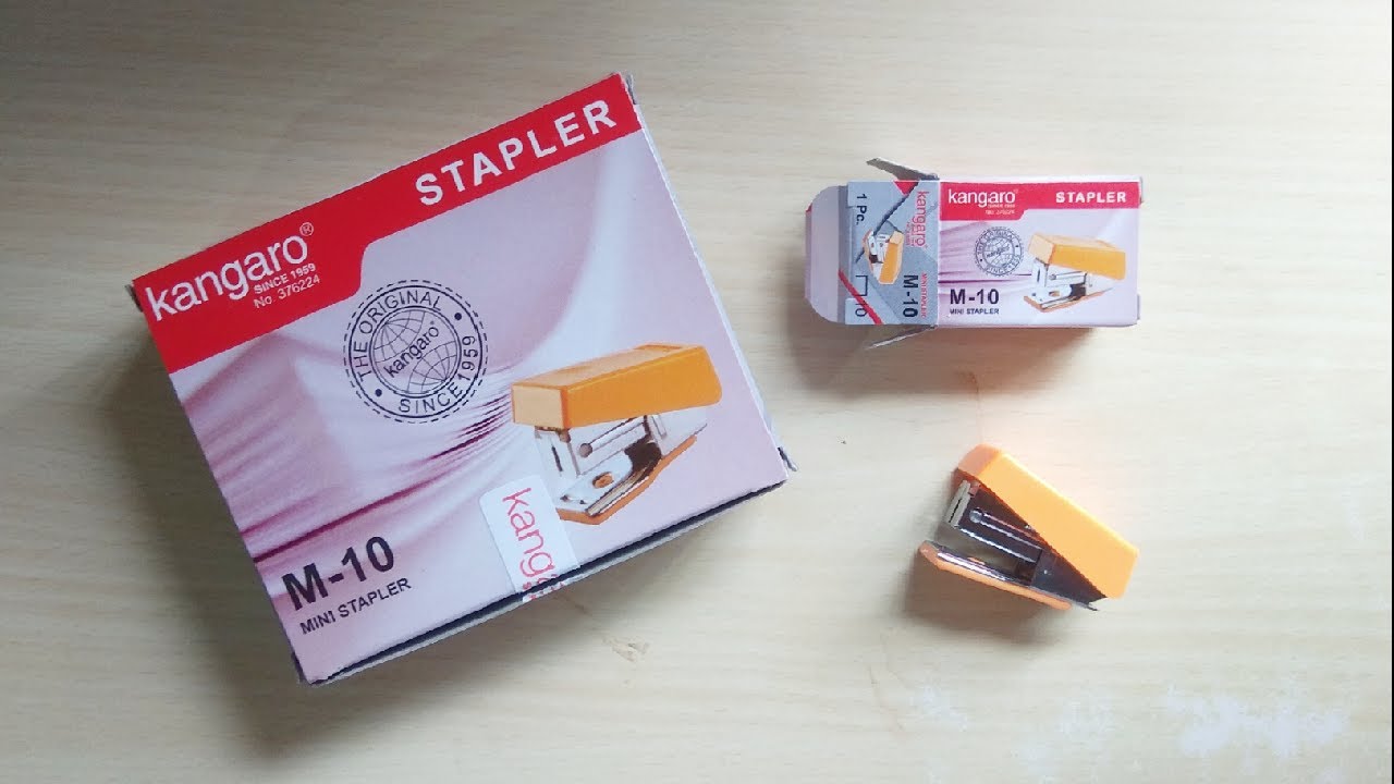 Kangaro Mini Stapler M-10 - YouTube