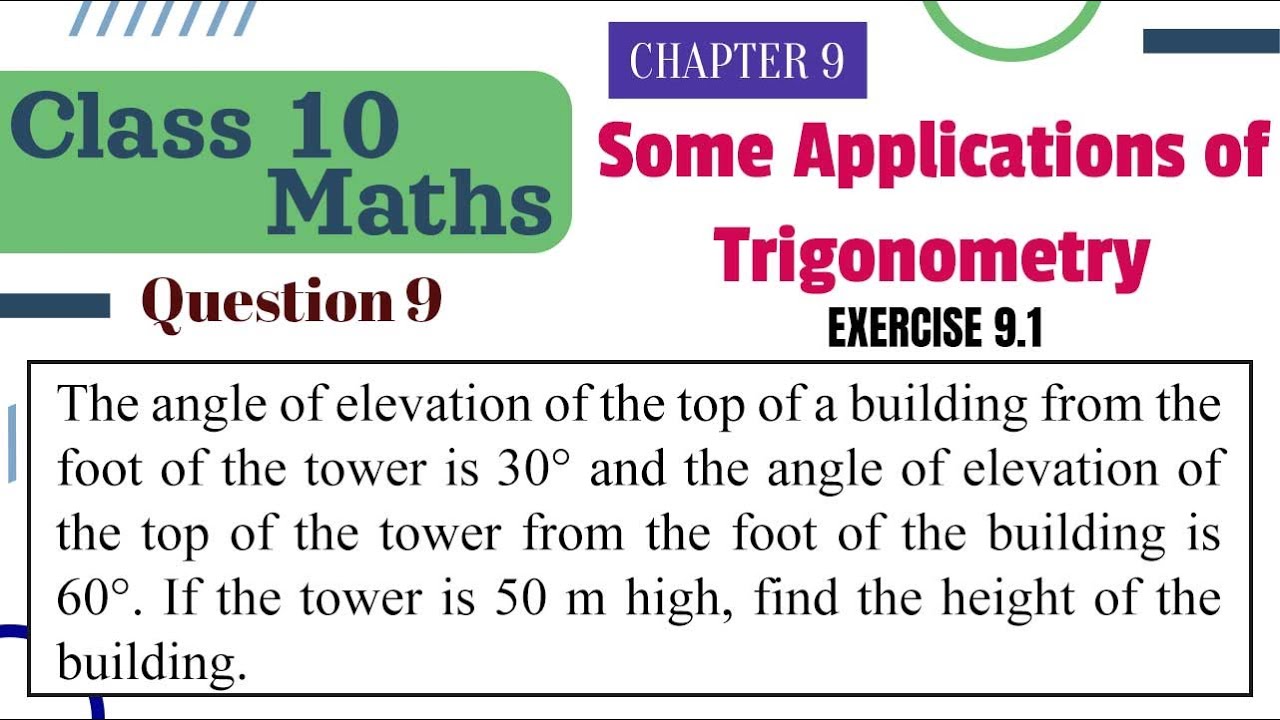 NCERT Solutions for Class 10 Maths Chapter 9 Exercise 9.1 Question 9 ...