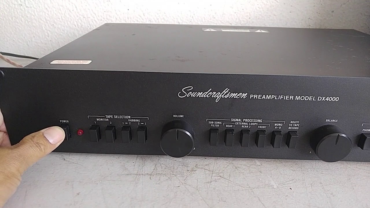 Vintage Soundcraftsmen DX4000 Preamplifier Demo - YouTube