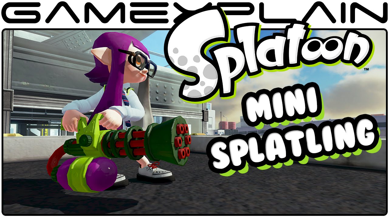 Splatoon - Mini Splatling DLC Weapon Tour! - YouTube