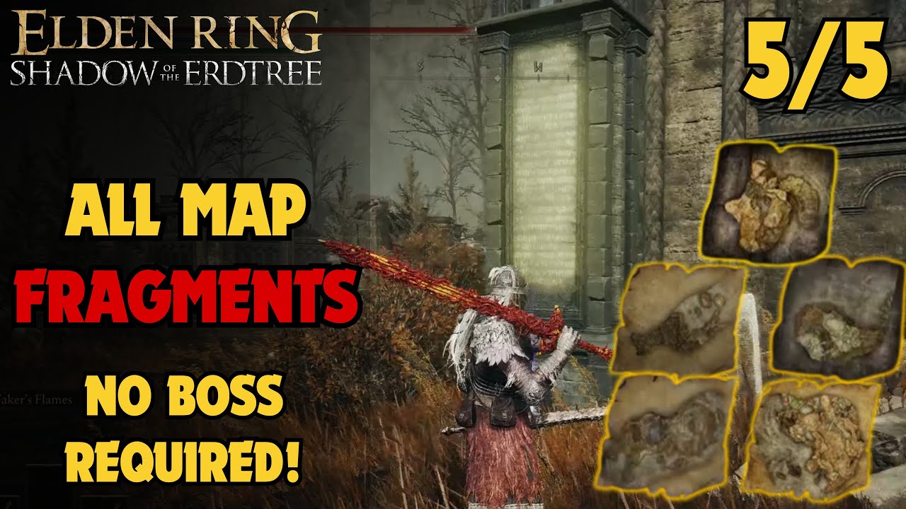 All Maps Fragment Locations in Elden Ring DLC (Shadow of the Erdtree ...