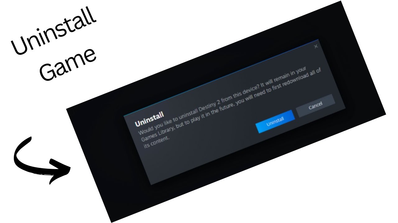 How to Uninstall Destiny 2 - YouTube