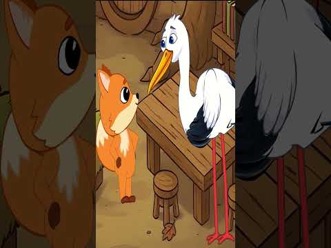 Yorgun Leylek Misafir Oldu! 🦩 Cömert Tilki (Bölüm 2) #Shorts