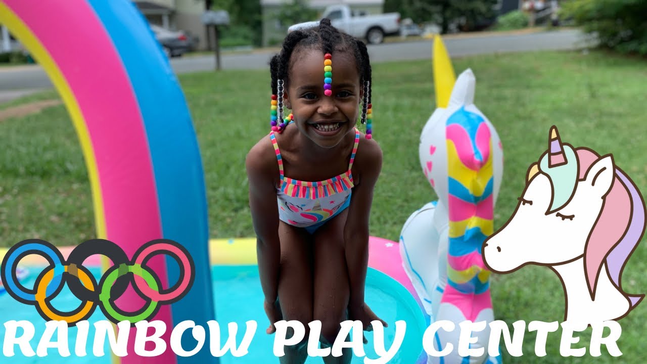 Rainbow Play Center Pool At Home | So Much Fun 🤩 - YouTube