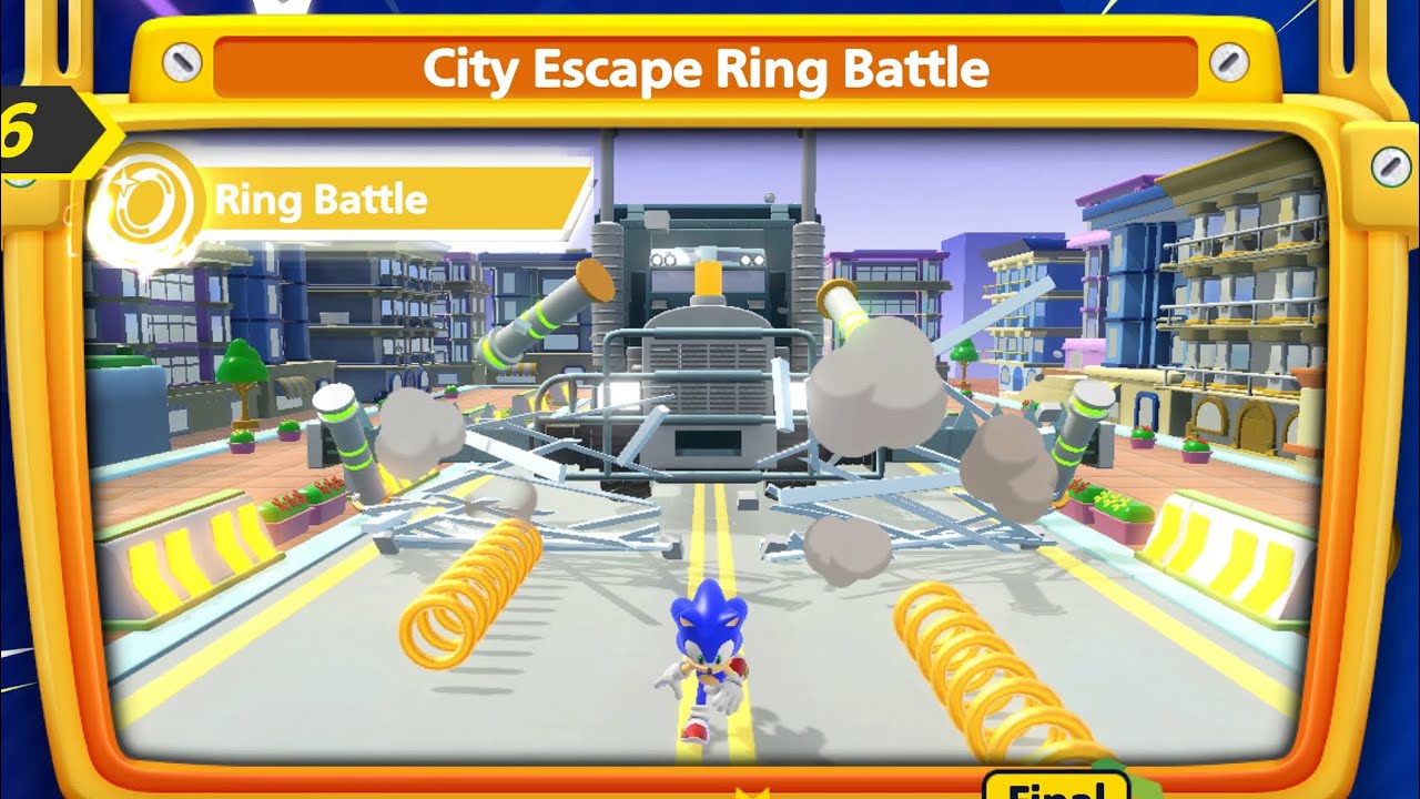 City Escape Ring Battle Gameplay - Sonic Rumble 1.12 Update - YouTube