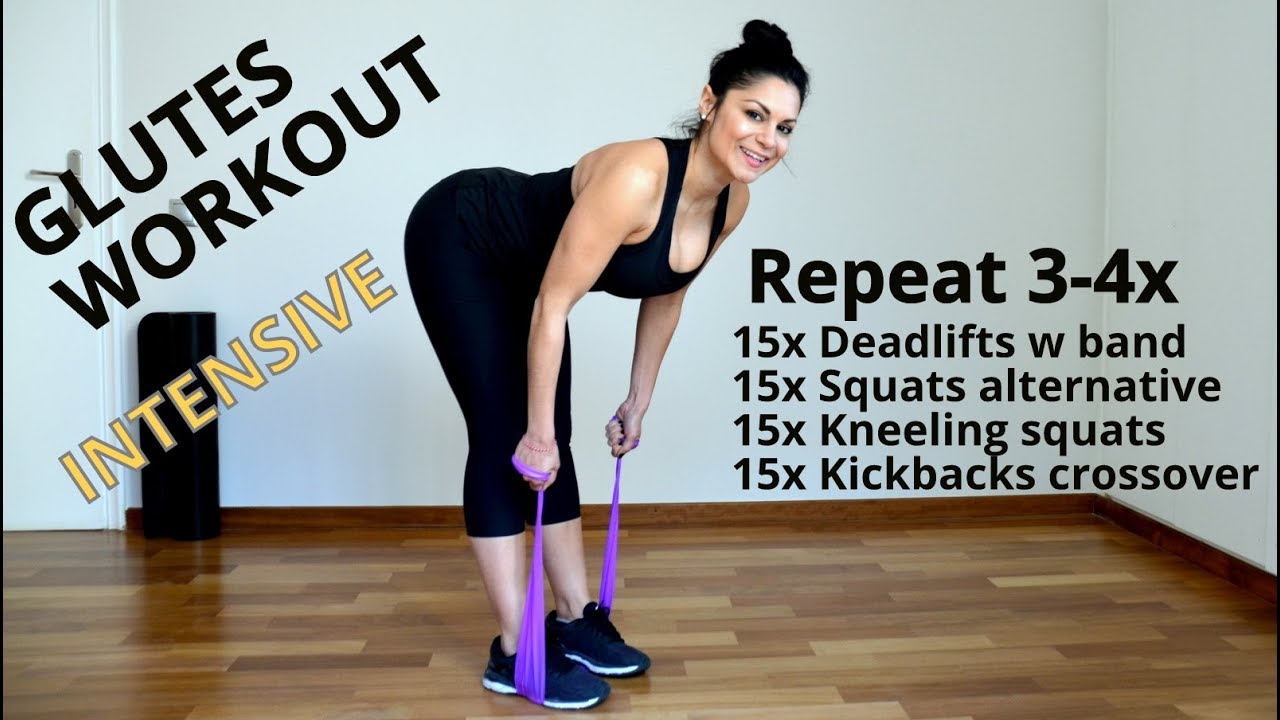 Intensive Glutes Workout - Ασκήσεις για γλουτούς - γυμναστική στο σπίτι ...