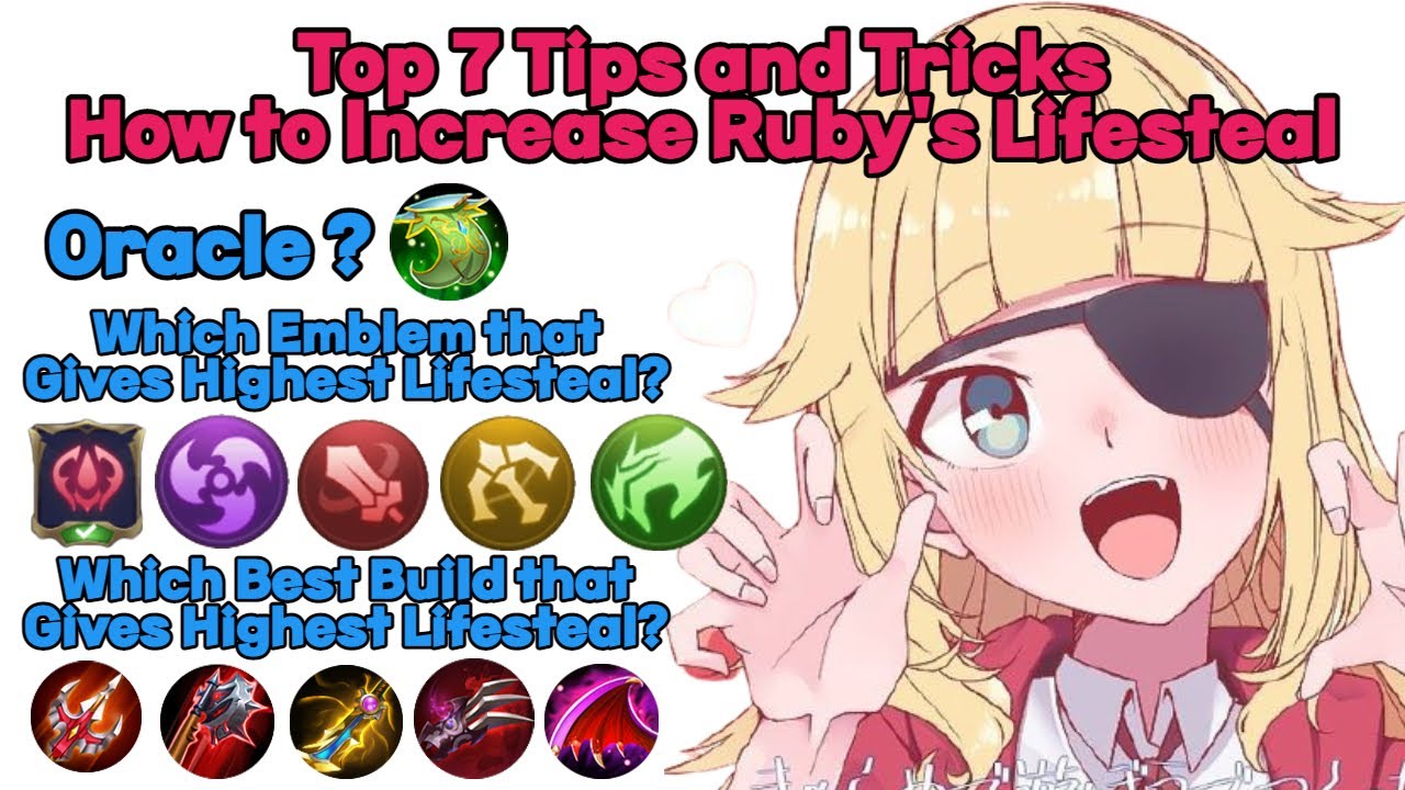 Top 7 Tips and Tricks How to Increase Ruby's Lifesteal | Ruby Guide & Tutorial 2022 | Mobile ...