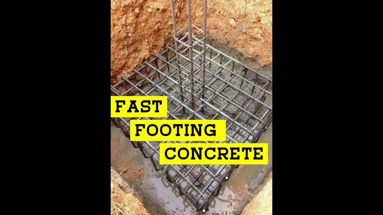 Fast Footing Concreting in Cheap Method┃Using Ultratec Cement ┃ - YouTube