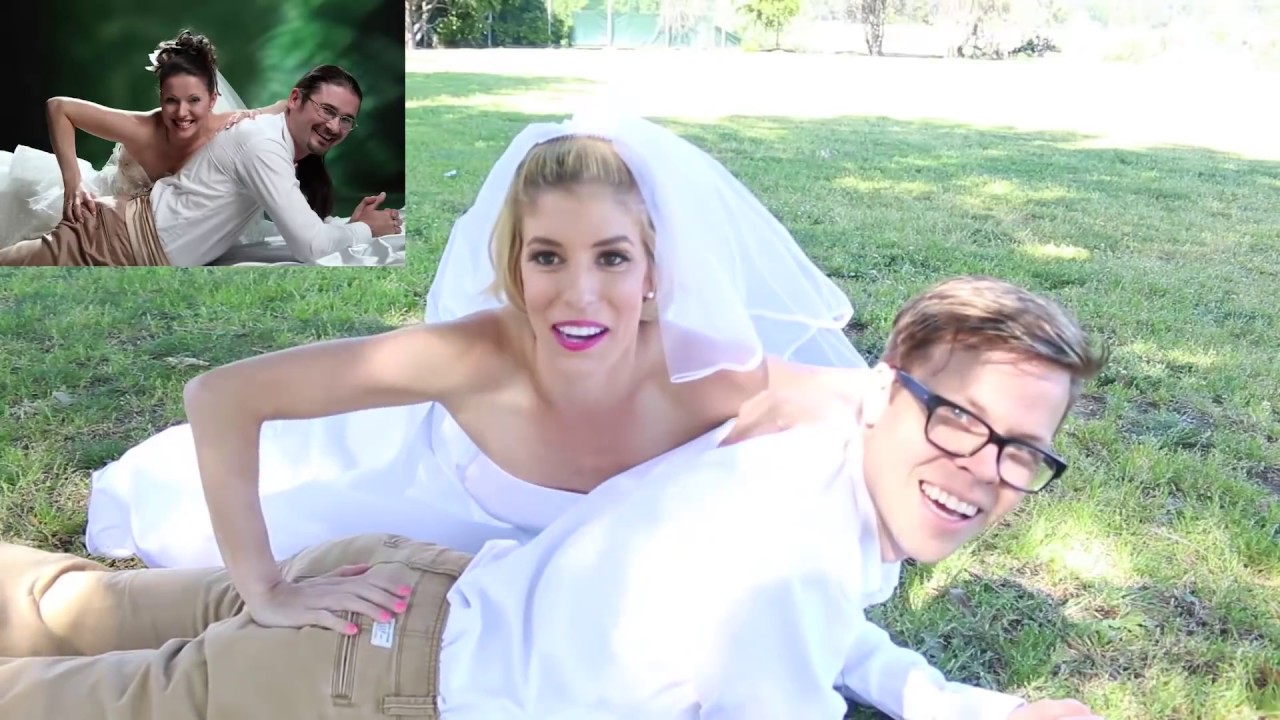 RECREATING CRINGY WEDDING PHOTOS! - YouTube