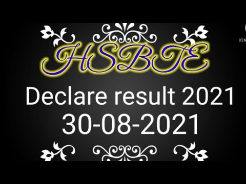 HSBTE results of diploma 2021 - YouTube