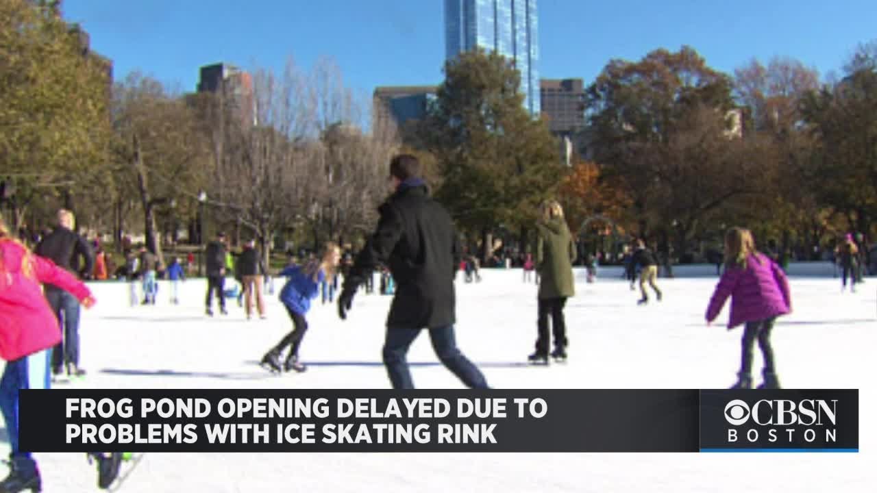 Frog Pond Opening Delayed Due To Problems With Ice Skating Rink - YouTube