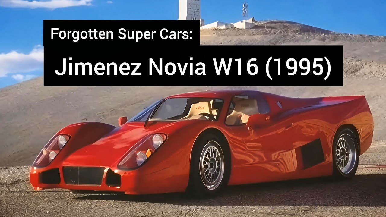 Forgotten Super Cars: Jimenez Novia W16 (1995) - YouTube
