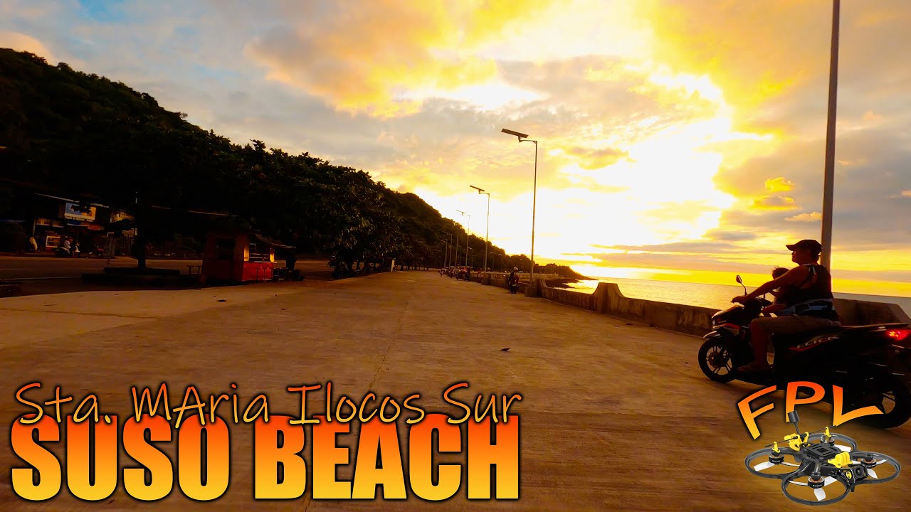 Golden Hour at Suso Beach Santa Maria Ilocos Sur | 4k FPV #fpvdrone # ...