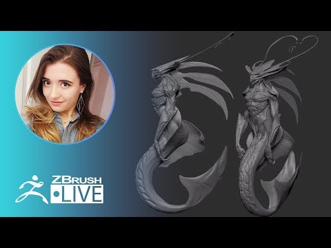 Sea Creature Concept Sculpting - Ashley A. Adams \