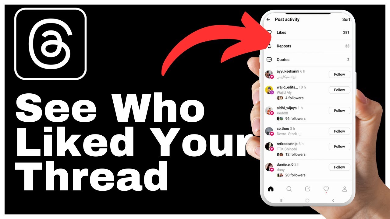 How To See Who Liked Your Thread On Threads App - YouTube