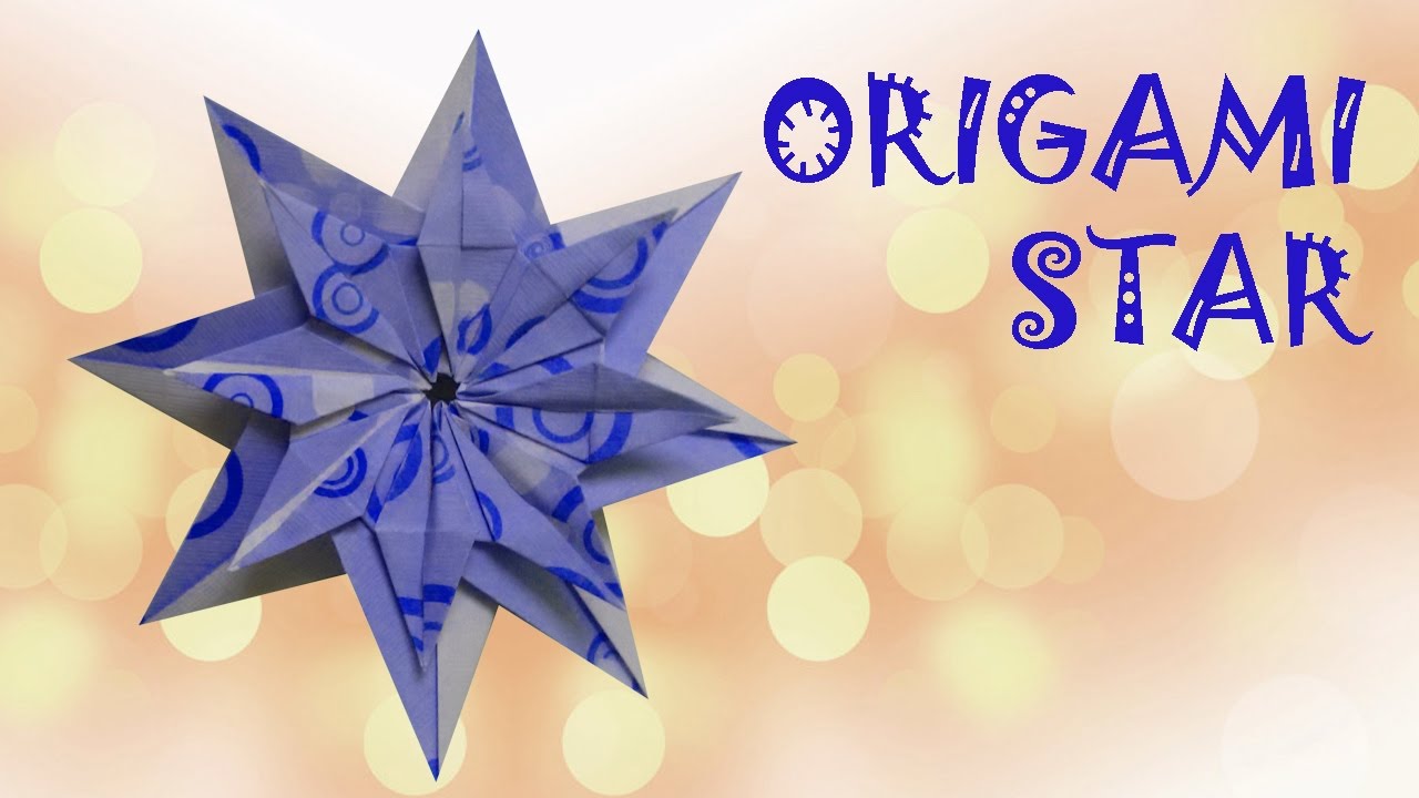 Origami Double Eight Pointed Star - Origami Easy - YouTube