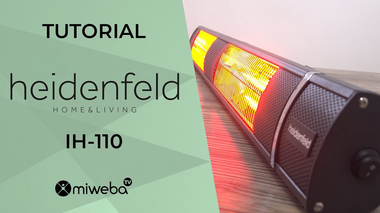 💡 TUTORIAL: Heidenfeld Heizstrahler IH110 | Anleitung | Bedienung 2023 ...