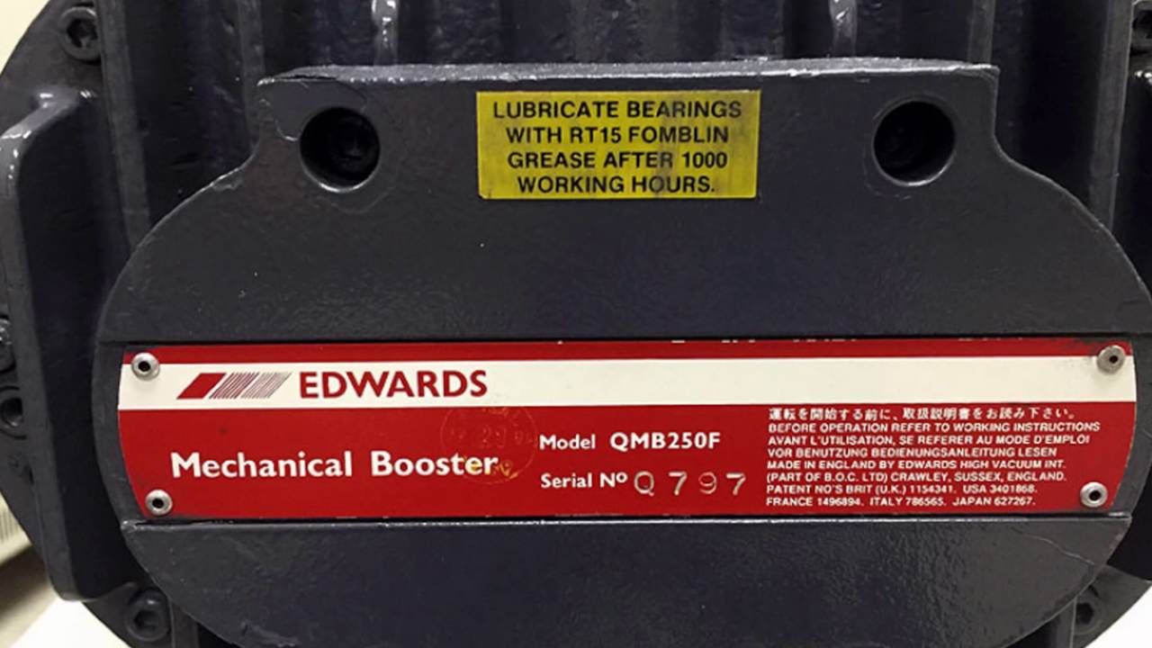 Edwards QDP40 + QMB250 - YouTube