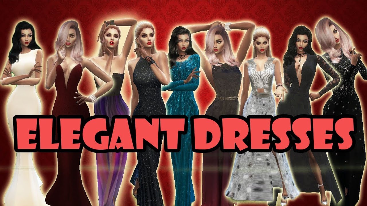 ROBES DE SOIREE CHIC & CLASSE - CC + liens (SIMS 4) - YouTube